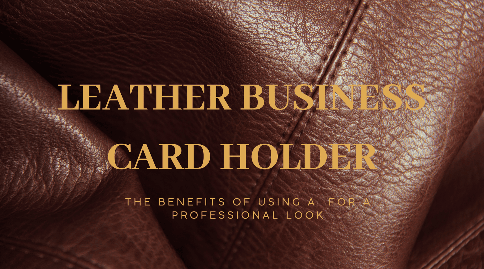 Leather Business Card Holder | Classic and Professional